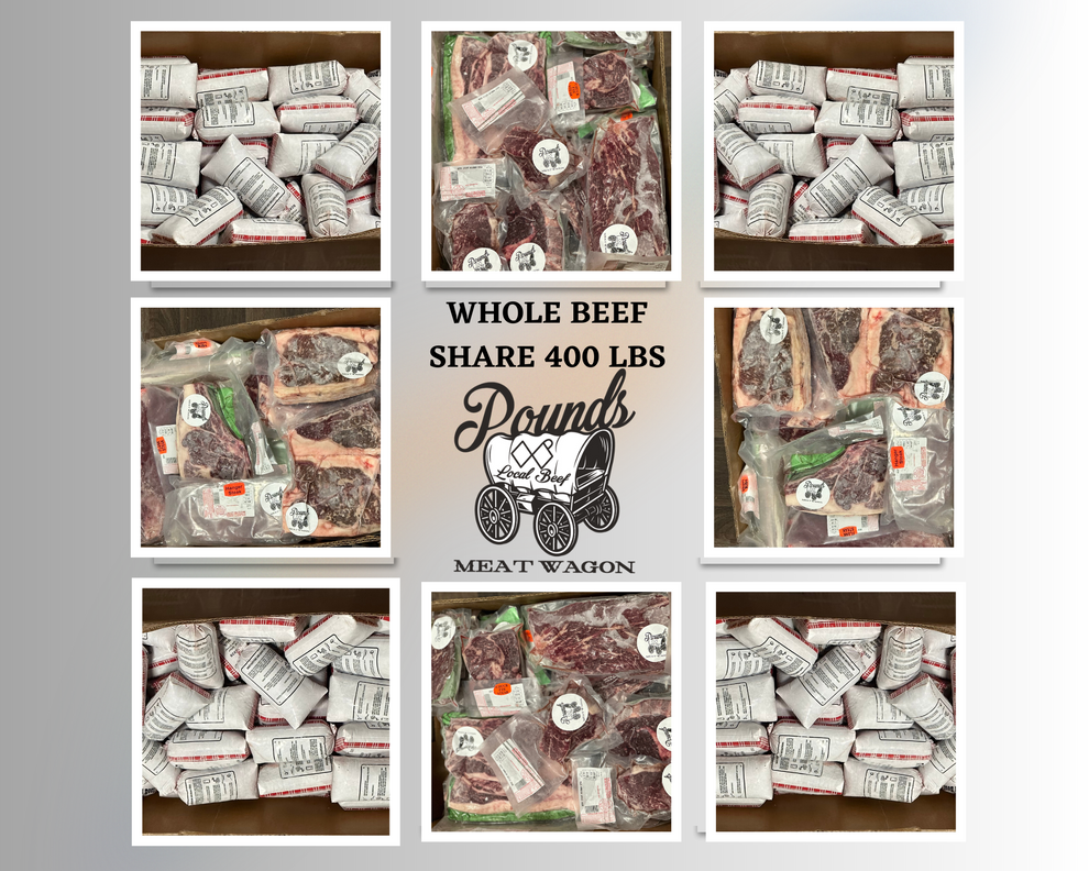 Whole Beef Share 400 Lbs. - Deposit Only – Poundsmeatwagon